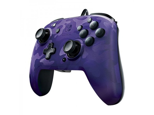 Nintendo Switch Faceoff Deluxe Controller + Audio Camo Purple