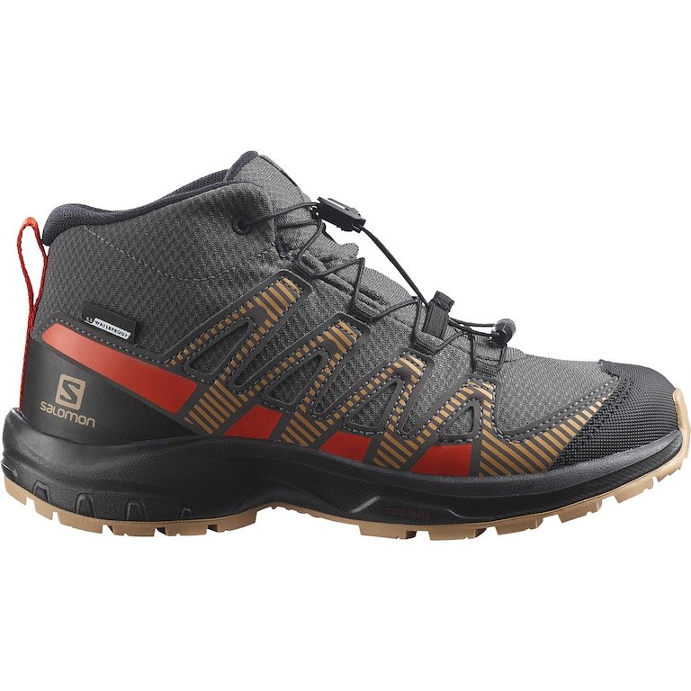 Salomon XA PRO V8 MID CSWP J, dečije planinarske cipele, siva