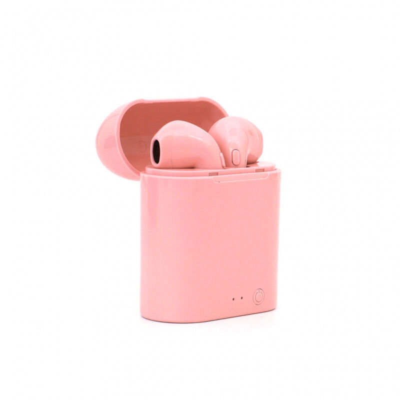 Bluetooth slusalice Airpods i7 mini roze HQ