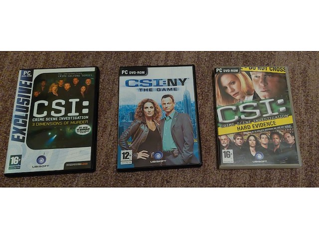 Tri PC igre CSI- crime scene investigation