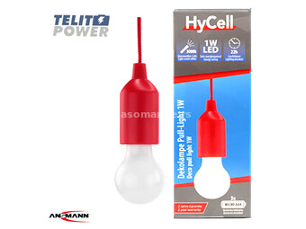 LED lampa Pull-Light PL1W crvena- Ansmann