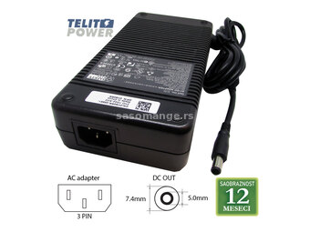 DELL 19.5V-16.9A ( 7.4 * 5.0 ) ADP-330AB D 330W LAPTOP ADAPTER