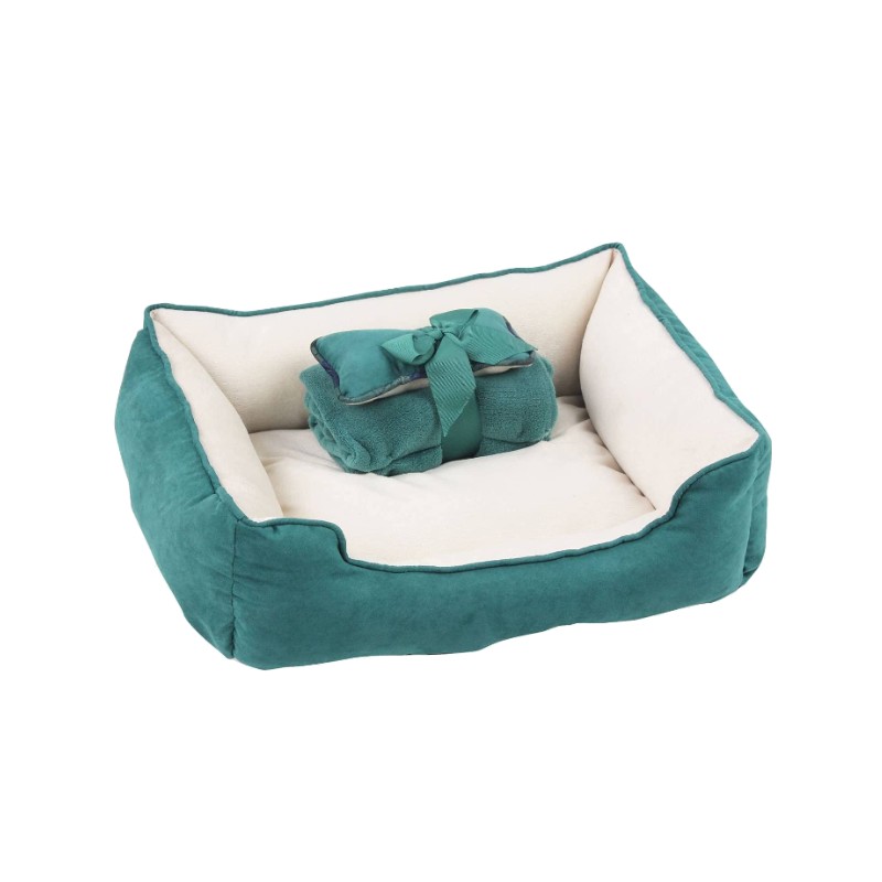 Krevet 3u1 sa ćebetom i jastukom/igračkom zeleni