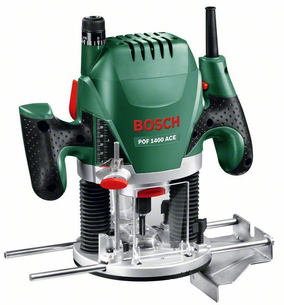 Glodalica za drvo Bosch POF 1400 ACE, 1400W + set pribora, 060326C801