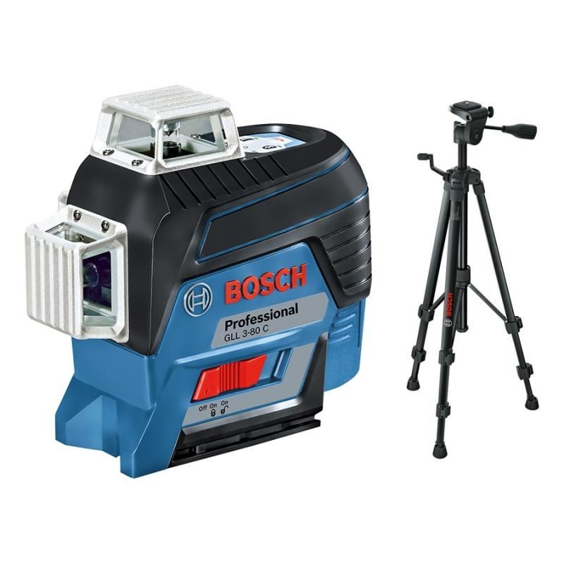 Linijski laser Bosch GLL 3-80 C + BT 150 3×360° Bluetooth 80m, 0601063R01
