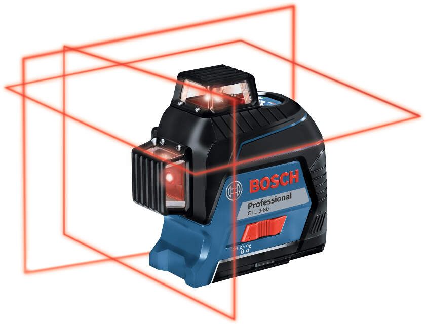 Linijski laser Bosch GLL 3-80, 3×360°, 80m domet, 0601063S00