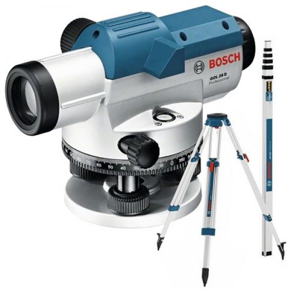 Optički nivelir Bosch GOL 26 D + BT 160 + GR 500 SET, 061599400E