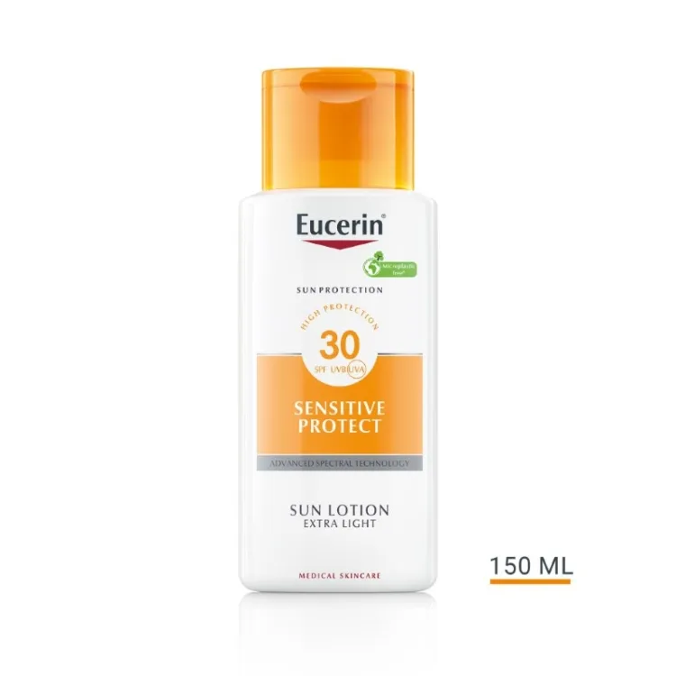 Eucerin SENSITIVE PROTECT izrazito lagani losion za zaštitu osetljive kože od sunca SPF30 150ml