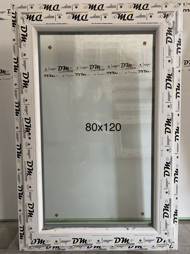 Jednokrilni pvc prozor 80×120
