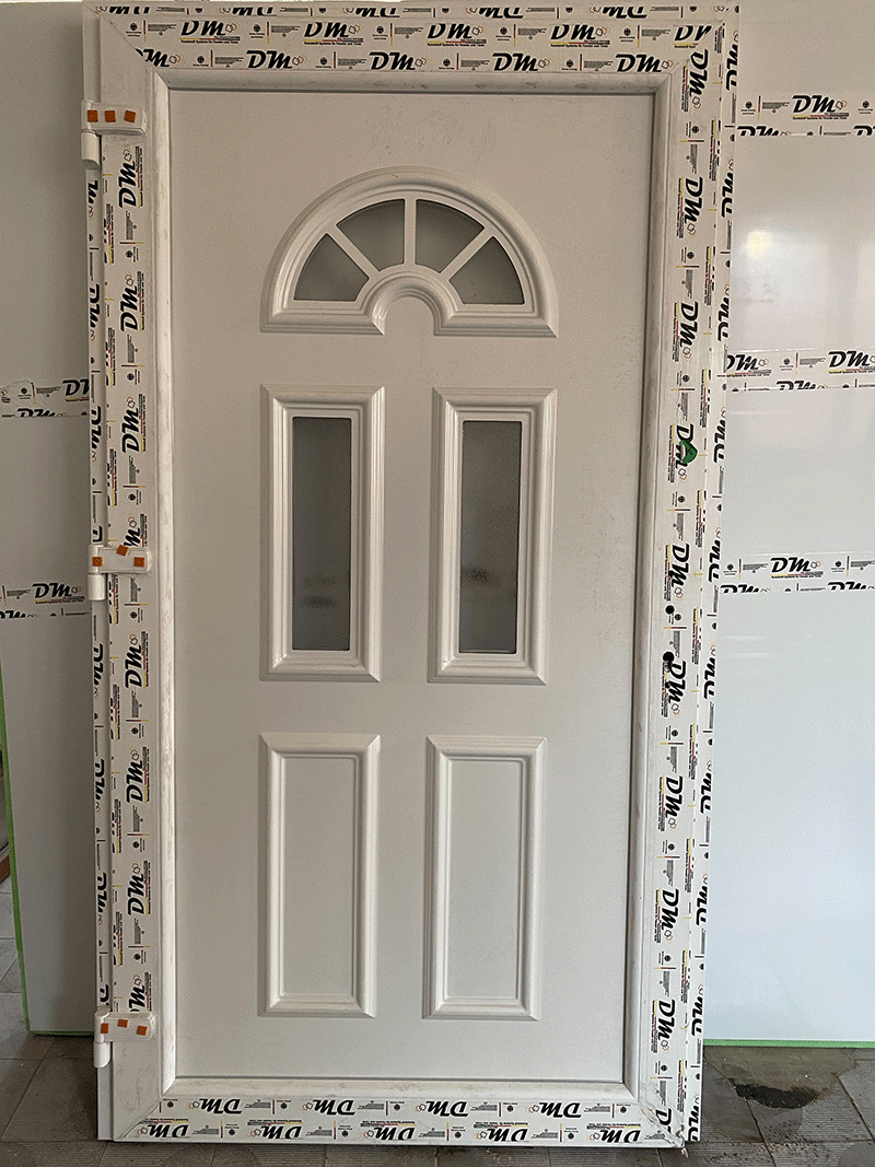 Ulazna PVC vrata jednokrilna 110×200