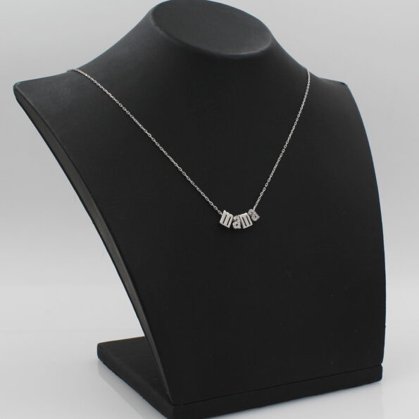 Srebrna ogrlica „MAMA“ 915