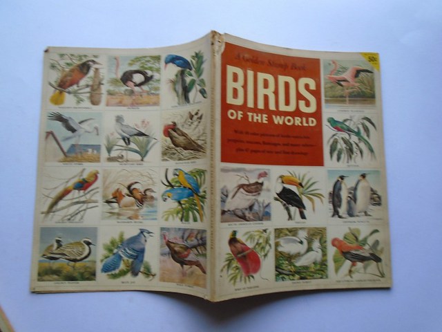 Birds of the world, a golden stamp book, album