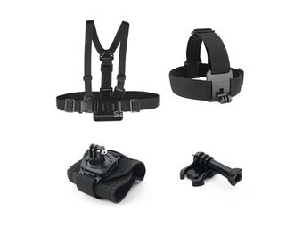 Kit X-3-2 za akcione kamere (chest strap, head strap, wrist strap, J-hook mount)