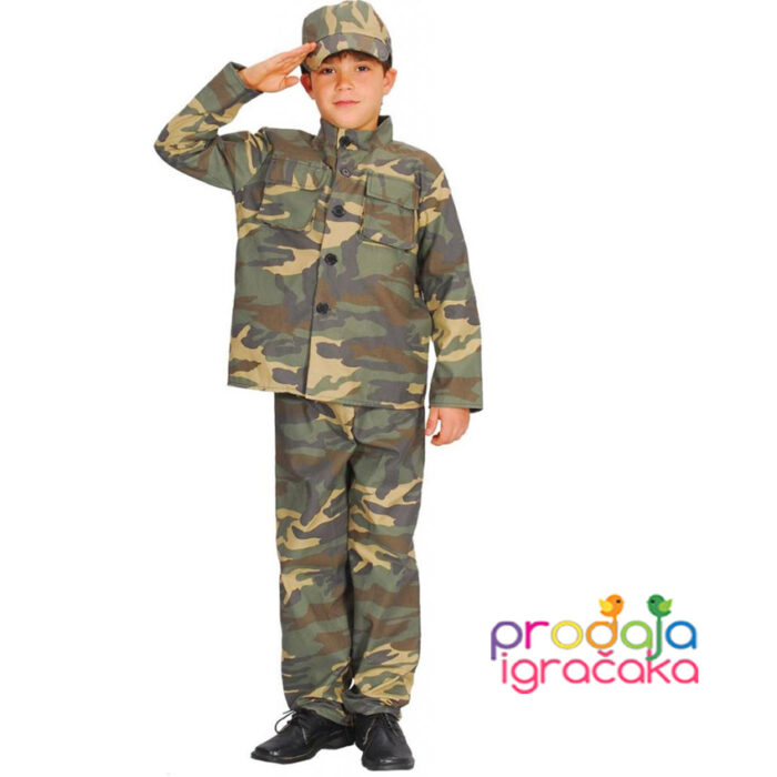 Vojnik kostim za decu uzrasta 4-6 godine