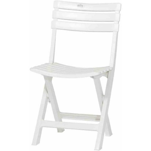 Baštenska stolica Birki DxŠxV: 44x41x78 cm, plastična, sklopiva, bela
