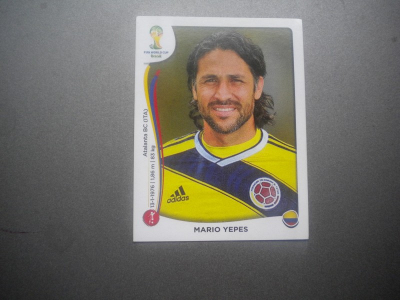 WORLD CUP 2014 BRAZIL br.187 YEPES