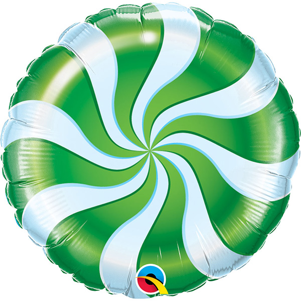 64333
18″ Foil Candy Swirl Green