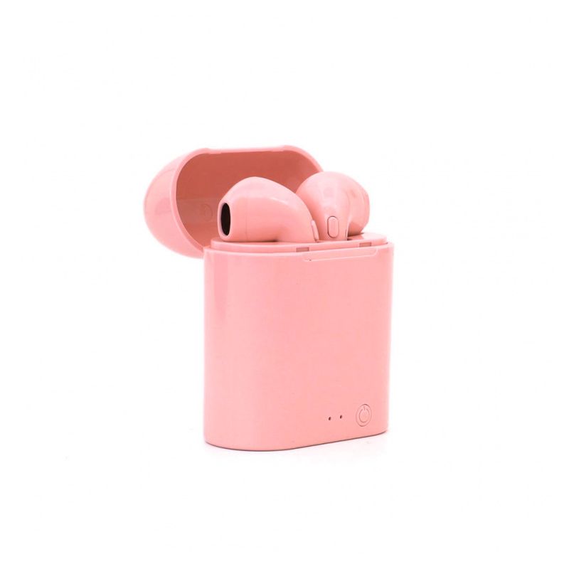 Bluetooth slusalice Airpods i7 mini roze HQ