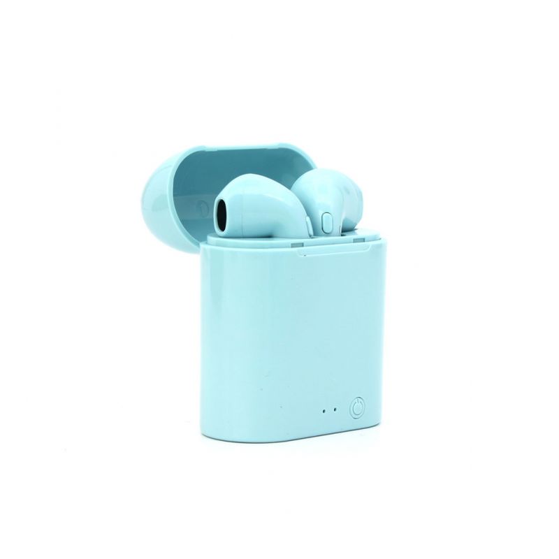 Bluetooth slusalice Airpods i7 mini svetlo plava HQ