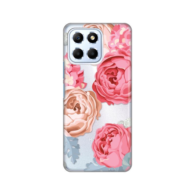 Maskica Silikonska Print za Honor X6 Pink Flower