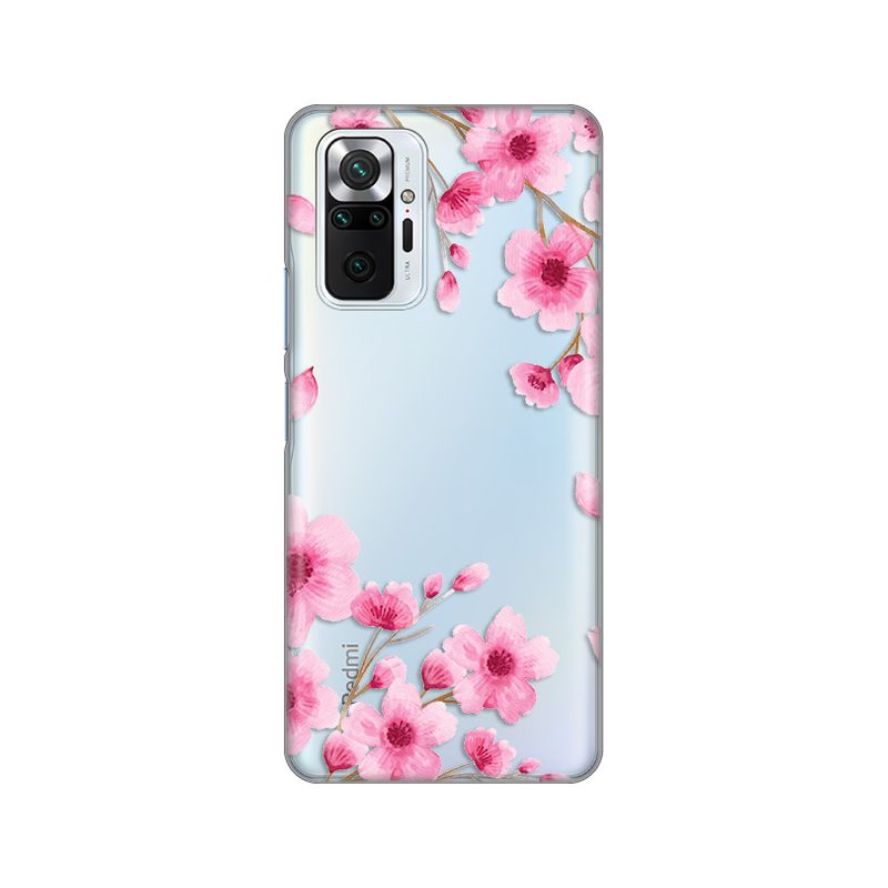 Maskica Silikonska Print Skin za Xiaomi Redmi Note 10 Pro/10 Pro Max Rose flowers