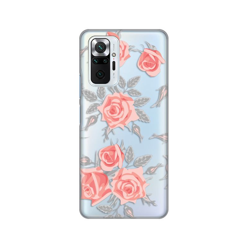 Maskica Silikonska Print Skin za Xiaomi Redmi Note 10 Pro/10 Pro Max Elegant Roses