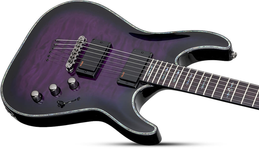 Schecter Hellraiser C-1 Trans Purple Burst (TPB) SKU #3118