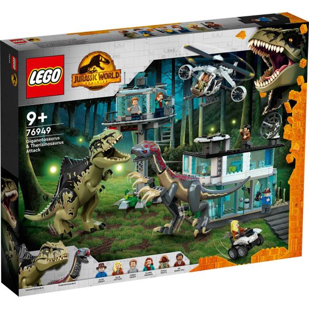 LEGO 76949 Napad giganotosaurusa i terizinosaurusa
