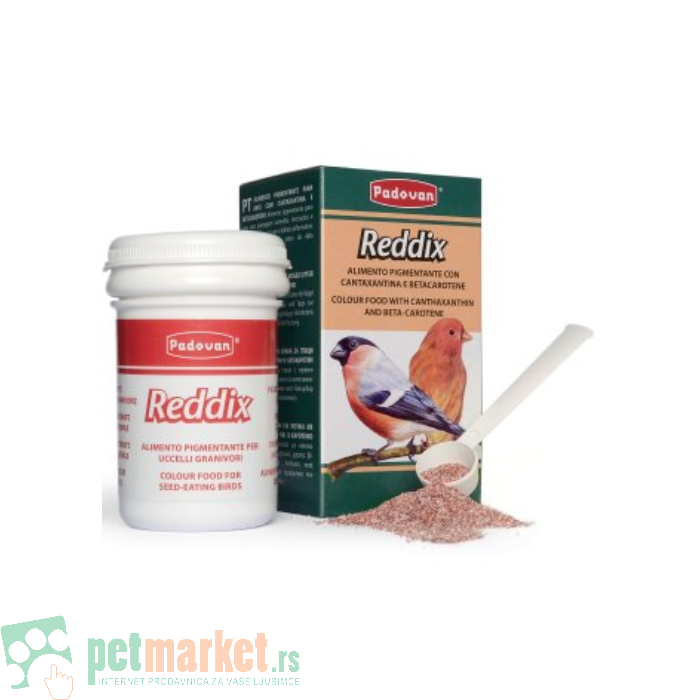 Padovan: Preparat za jačanje pigmentacije perija Reddix, 30 gr