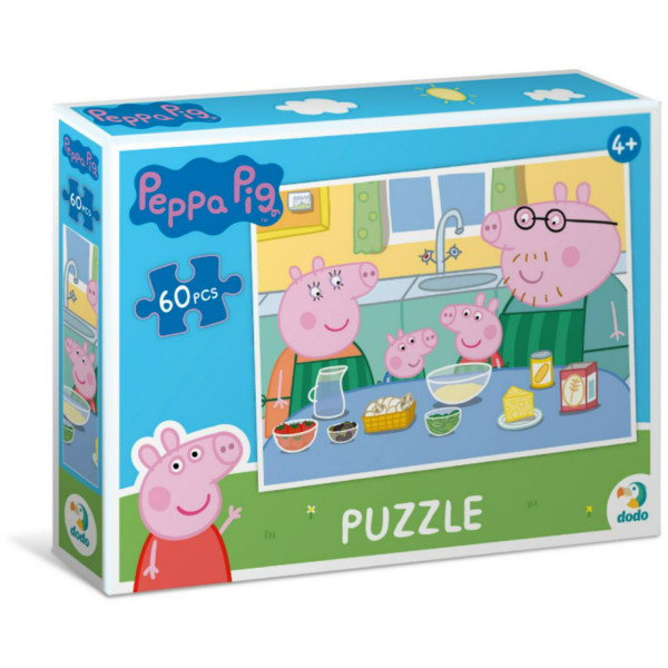 Dodo puzzle Peppa prase, porodični ručak 60 komada