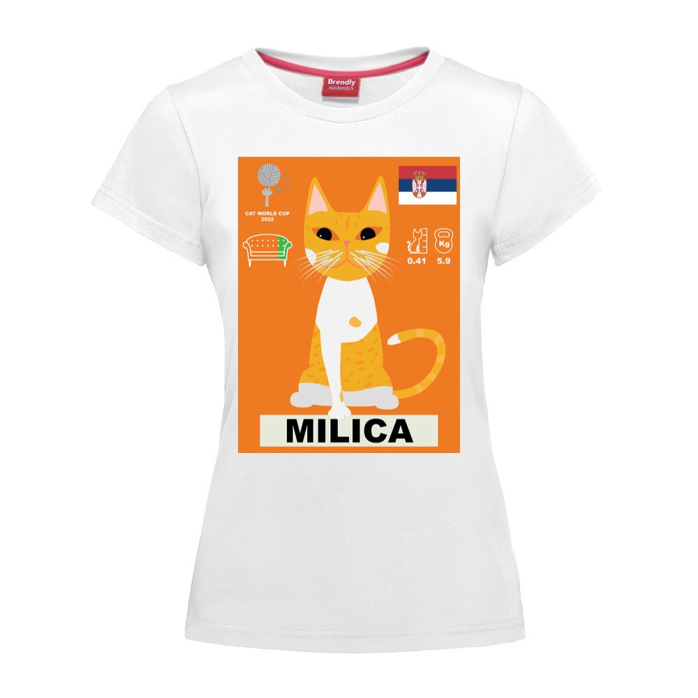 Personalizovana sličica vašeg omiljenog mačko-fudbalera- Milica
