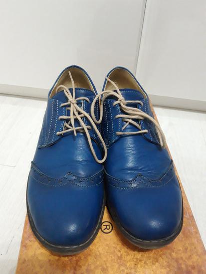 Kožne plave cipele -oksfordice