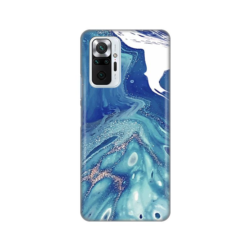 Maskica Silikonska Print za Xiaomi Redmi Note 10 Pro/10 Pro Max Blue Marble