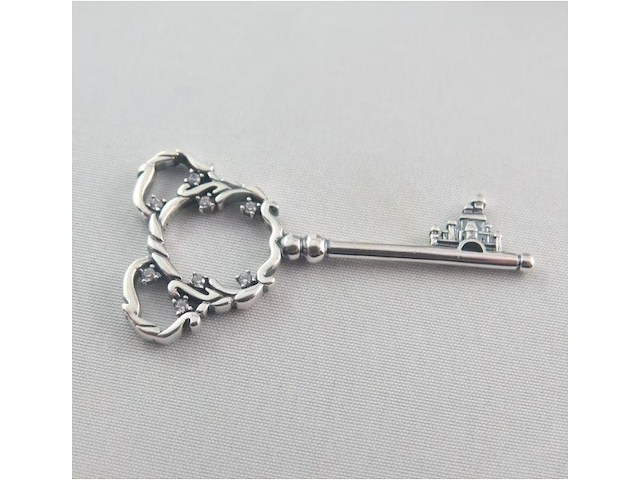 PANDORA Key Mickey Castle srebro ale s925