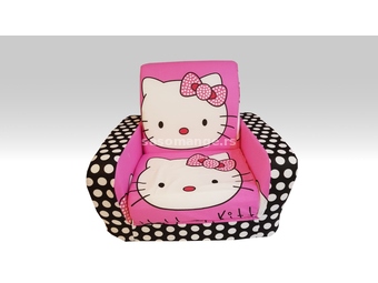 Decija Fotelja Hello Kitty na Rasklapanje Velika