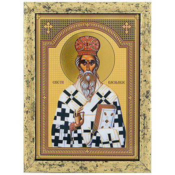 Ikona Sveti Vasilije Ostroški 22x16,5cm
