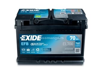 Akumulator EXIDE EFB 12 V 70 Ah