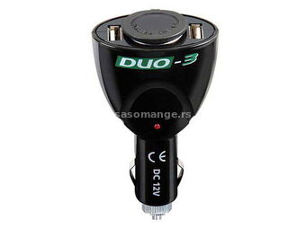 Razdelnik Duo-3 12V/5V USB LAMPA