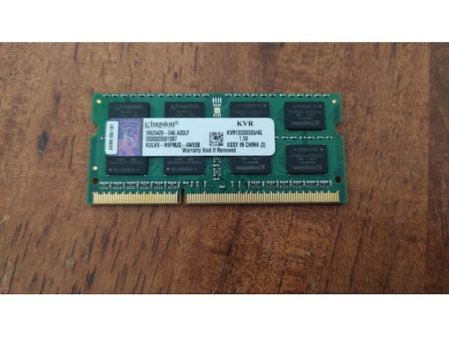Ram memorija DDR3 Kingston , 4GB , 1333MHz