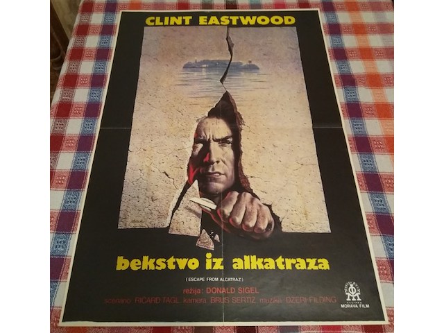 plakat BEKSTVO IZ ALKATRAZA (Clint Eastwood)