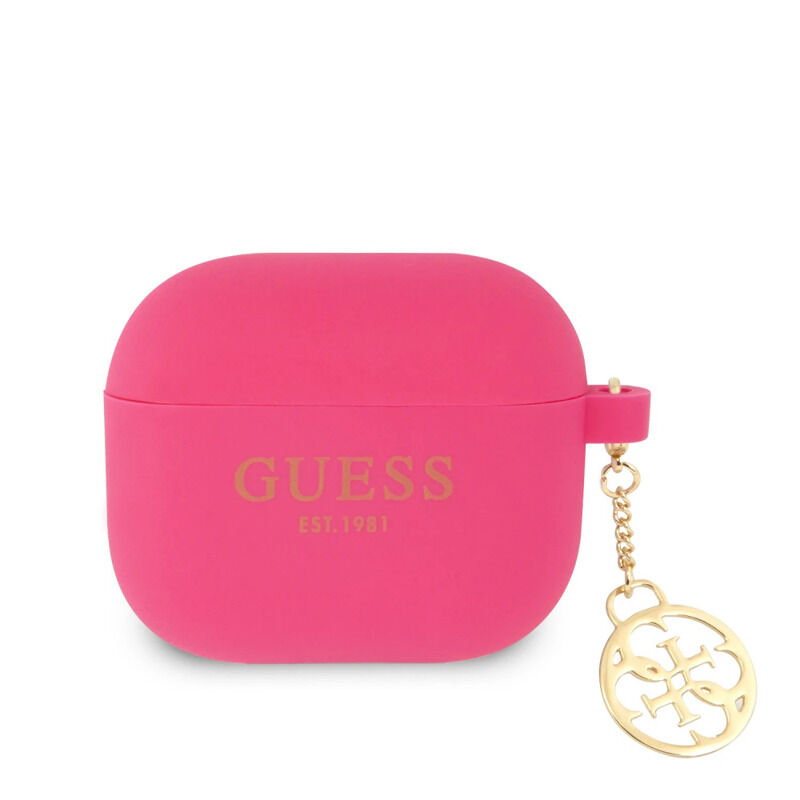 Maskica Guess Silicone za Airpods 3 4G Charm pink (GUA3LSC4EF)