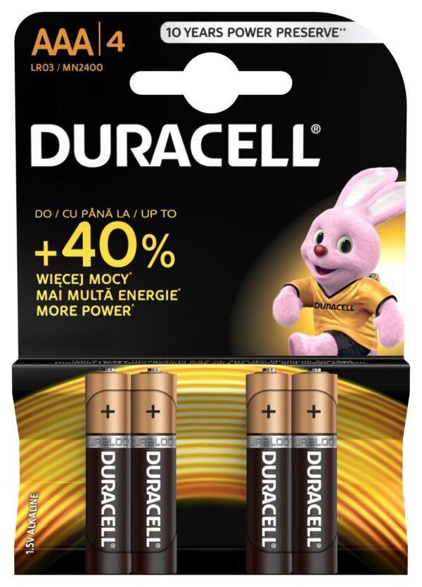 Duracell AAA4 baterije