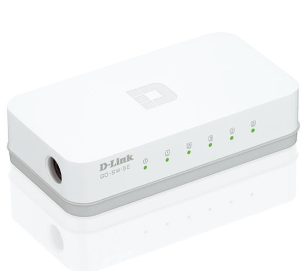 D-Link SOHO GO-SW-5E, 5 port, 10/100 Mbps