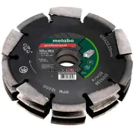 Dijamantski disk za šlicericu 125x28.5x22.23 mm Metabo