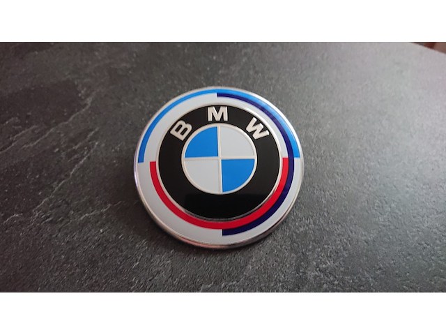 NOVO BMW znak 74mm Special edition 50 years M
