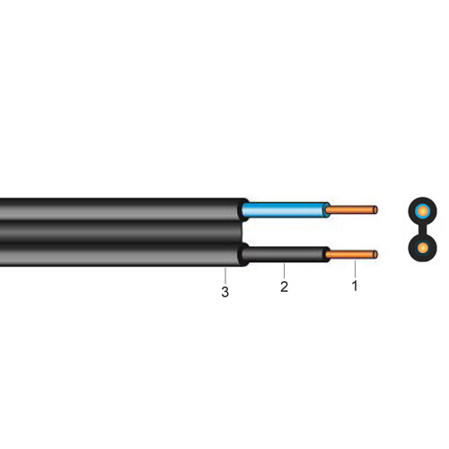 Provodnik PP/R NYIFY 2×1.5mm²