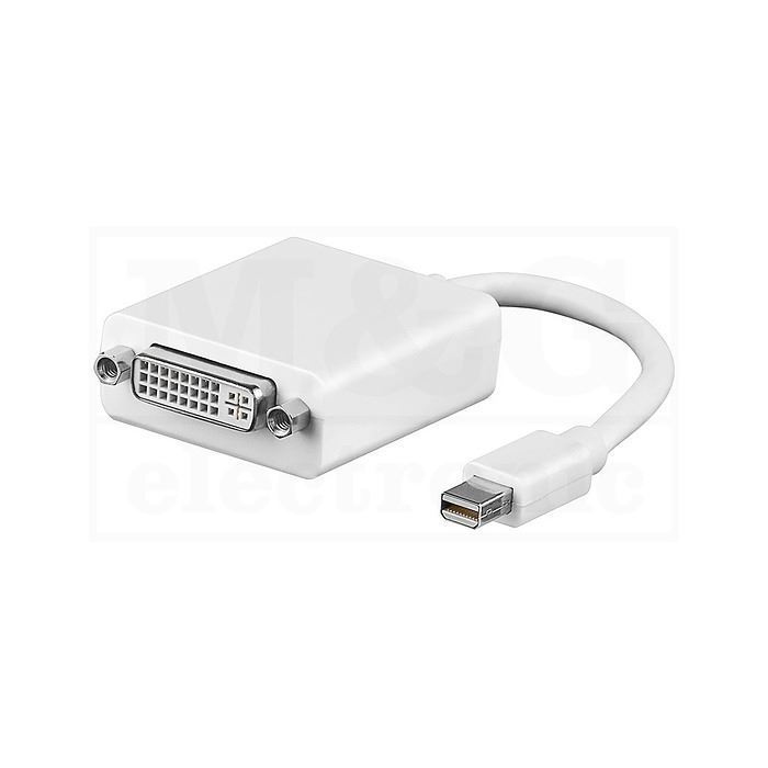 KABL MINI DISPLAYPORT > DVI-D ŽENSKI