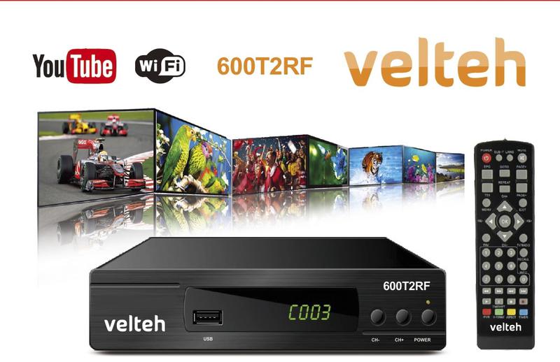 DVB-T2 Digitalni risiver Velteh 600T2RF + RF
