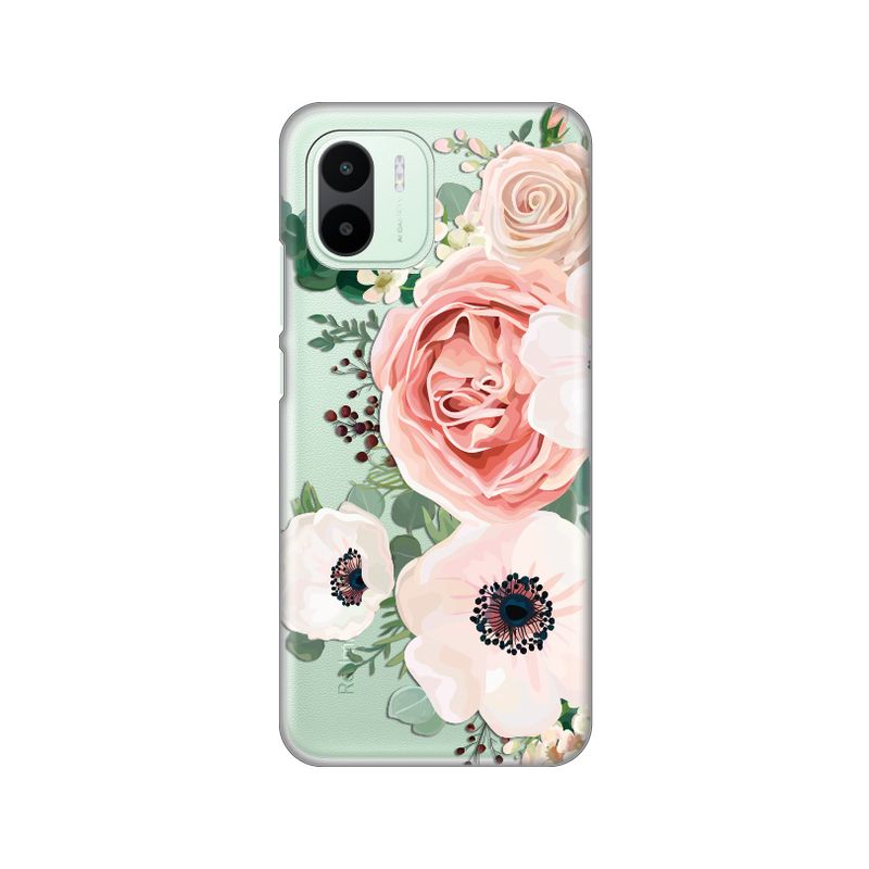 Maskica Silikonska Print Skin za Xiaomi Redmi A1 Luxury Pink Flowers