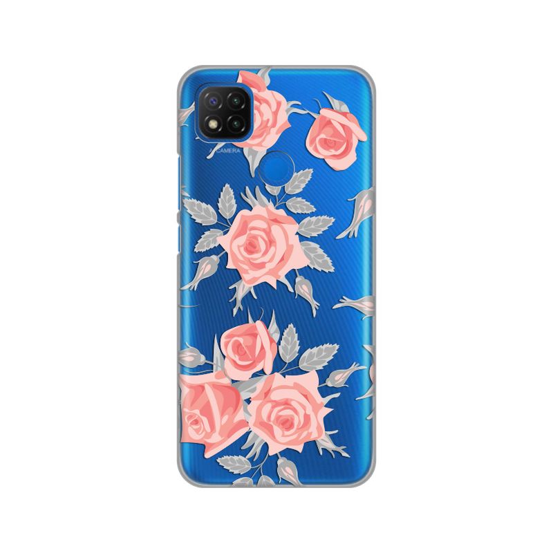 Maskica Silikonska Print Skin za Xiaomi Redmi 9C/10A Elegant Roses